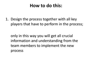 Sustainable process improvement | PPTX