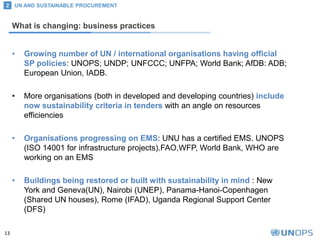 Sustainable procurement at unops | PDF