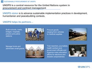 Sustainable procurement at unops | PDF