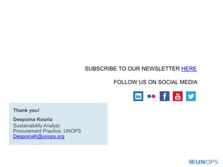 Sustainable procurement at unops | PDF