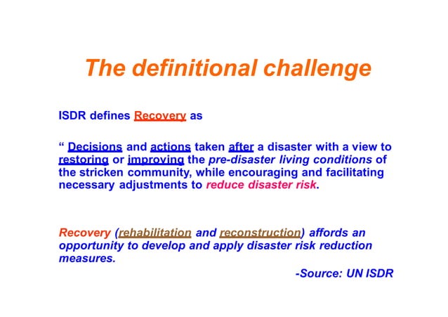 Sustainable Recovery And Reconstruction Framework Surrf 1 Pdf