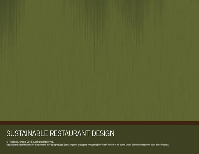 Sustainable Restaurant Design Strategies | PDF | Green Solutions | Business