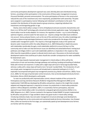 Sustainable rice production in african inland valleys | PDF