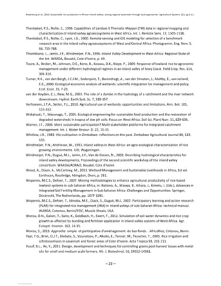 Sustainable rice production in african inland valleys | PDF