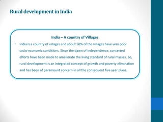 Sustainable rural development group 7 | PPTX