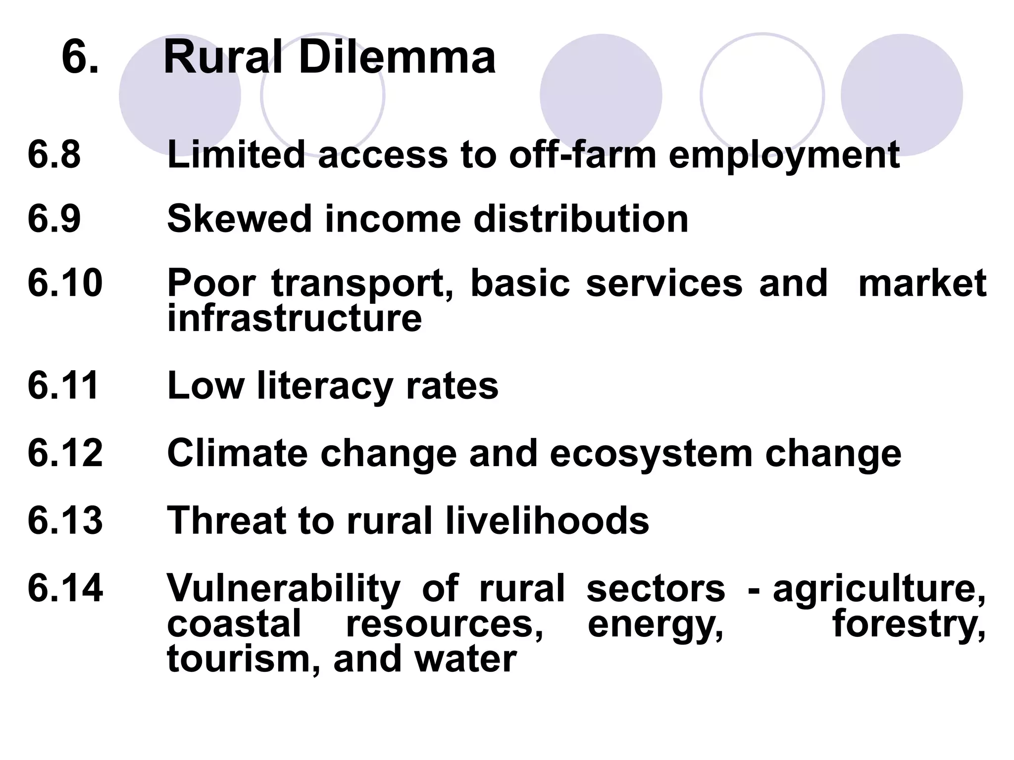 Sustainable rural livelihoods (L 3) | PPT