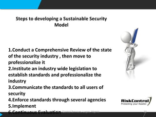 Sustainable Security Model for the Oil & Gas Industry in Nigeria | PPT