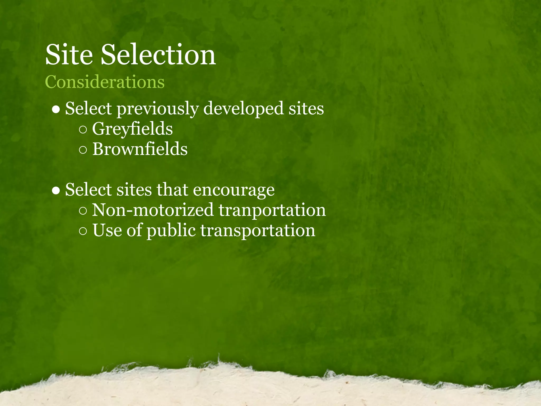Sustainable site planning_basics | PDF