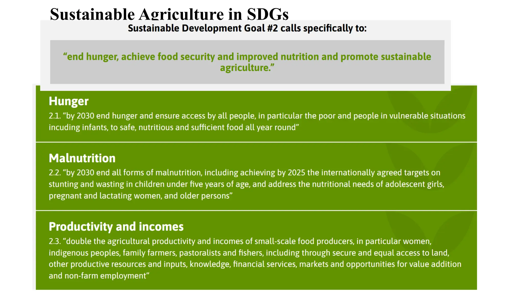 sustainable Development, SDGs lecture note | PPTX | Agriculture | Industries
