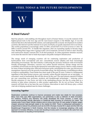 Sustainable Steel | PDF