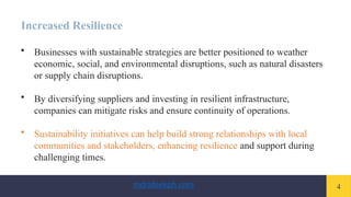 Sustainable Strategy, Benefits To Business with Examples | PPTX