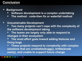 Sustainable SW Development | PPT | Technology & Computing