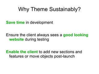 Sustainable Theming | PPT