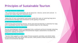 Sustainable tourism | PPTX