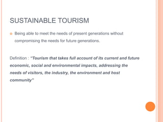 Sustainable tourism | PPT