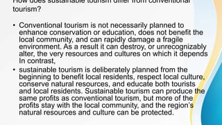 Sustainable Tourism Chapter 1.pptx | Business | Business and Finance