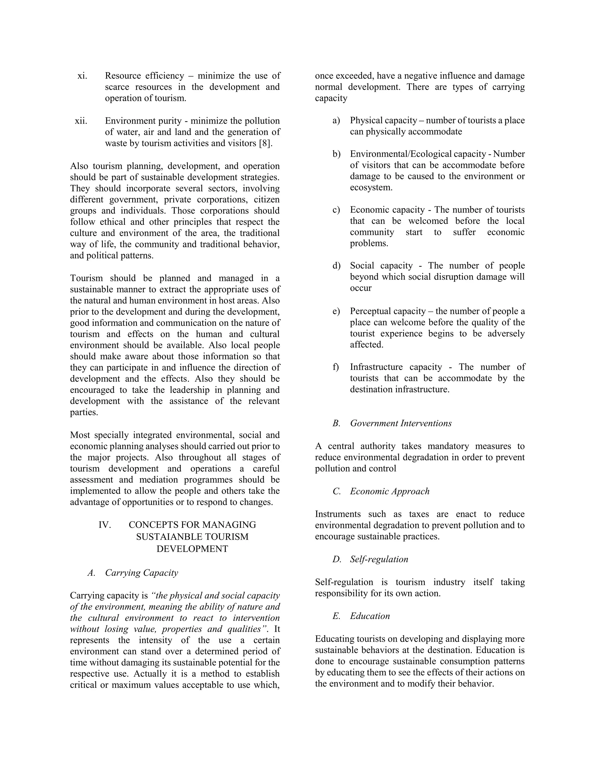 Sustainable Tourism Development | PDF