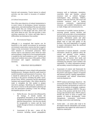 Sustainable Tourism Development | PDF