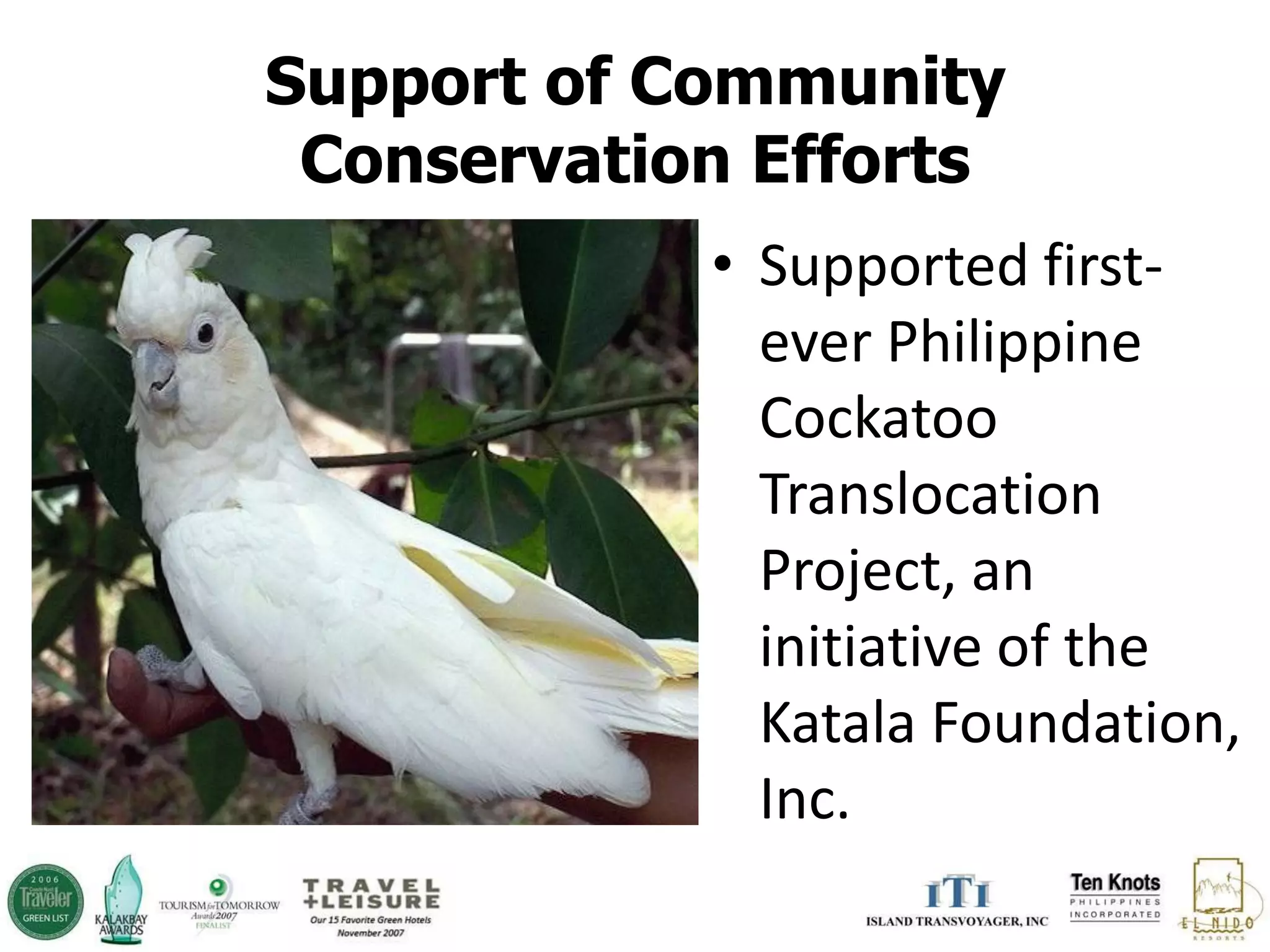 “Sustainable tourism for biodiversity conservation – Case study: El ...