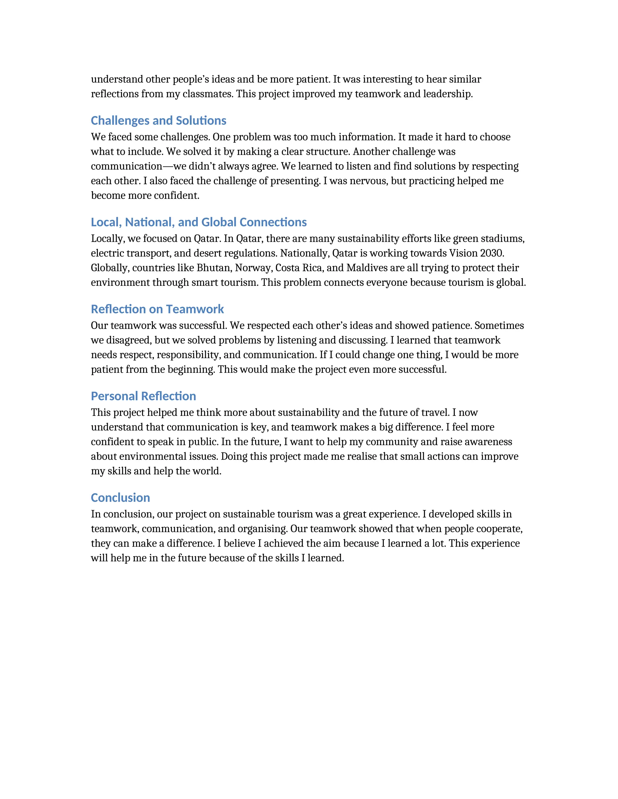 Sustainable_Tourism_Reflection.docx kskskd | DOCX