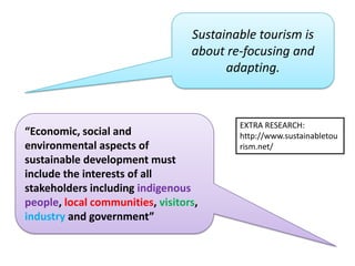 Sustainable tourism | PPT