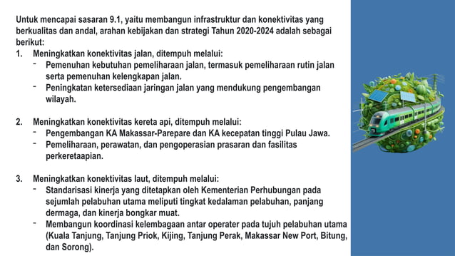 Transpotasi berkelanjutan, Manajemen Pengembangan Infrastruktur ...