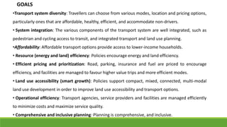 Sustainable transport planning | PPTX