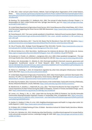 Sustainable Urban and Peri-urban Forestry. | PDF