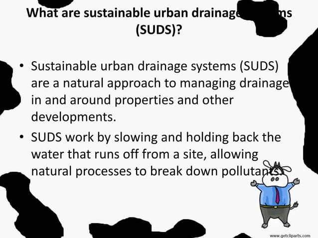 Sustainable Urban Drainage Systems Suds Pptx