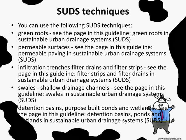 Sustainable Urban Drainage Systems Suds Pptx