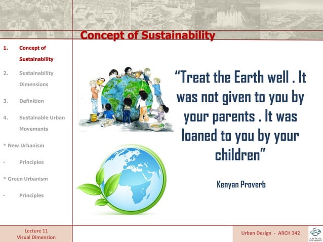 Sustainable urban movements | PPT