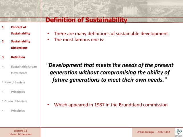 Sustainable urban movements | PPT