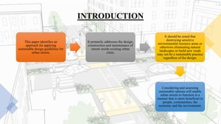 SUSTAINABLE URBAN STREET DESIGN AND ASSESSMENT.pptx