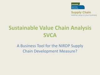 Sustainable Value Chain Analysis | PPTX