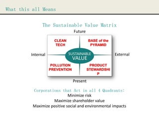 Sustainable Value Matrix | PPTX