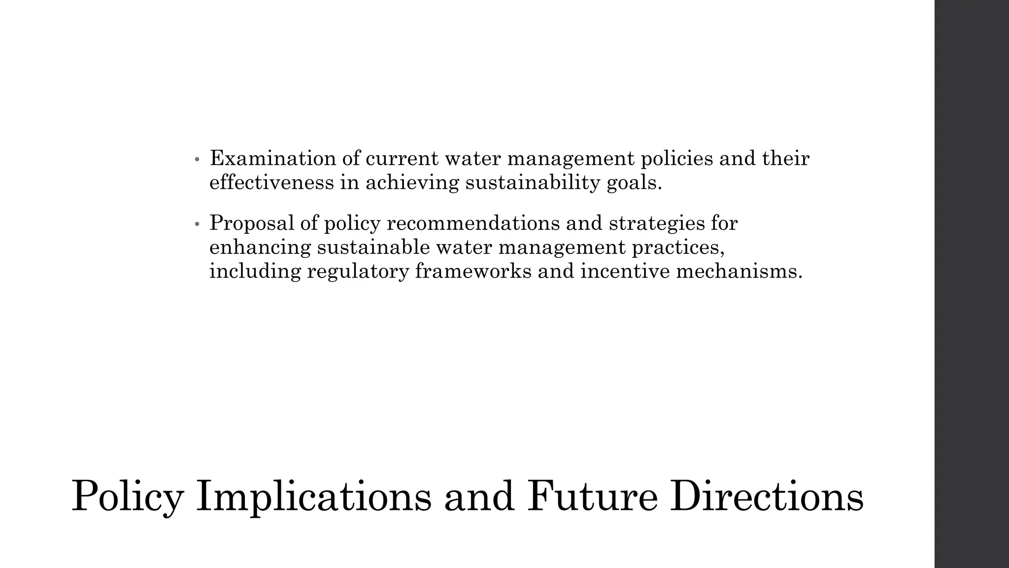 Sustainable Approaches in Water Management | PPTX