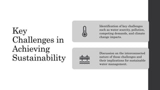 Sustainable Approaches in Water Management | PPTX