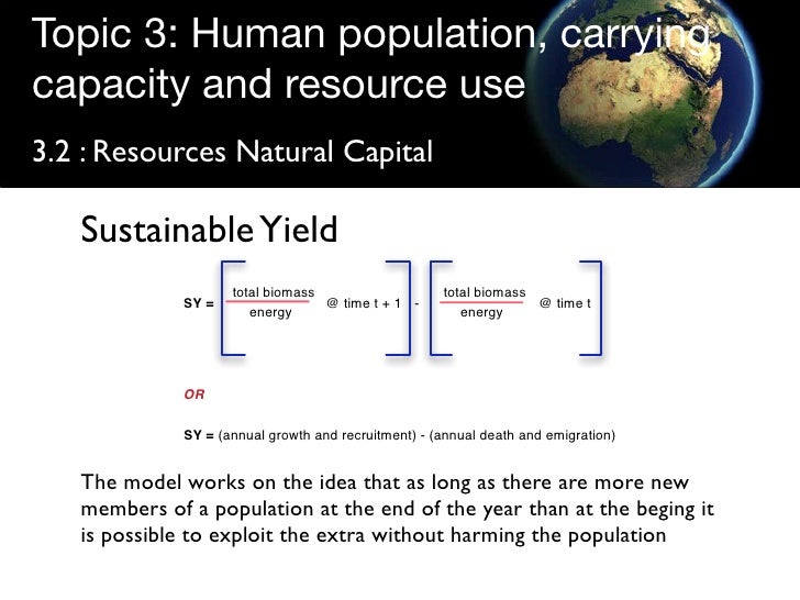 Sustainable Yield