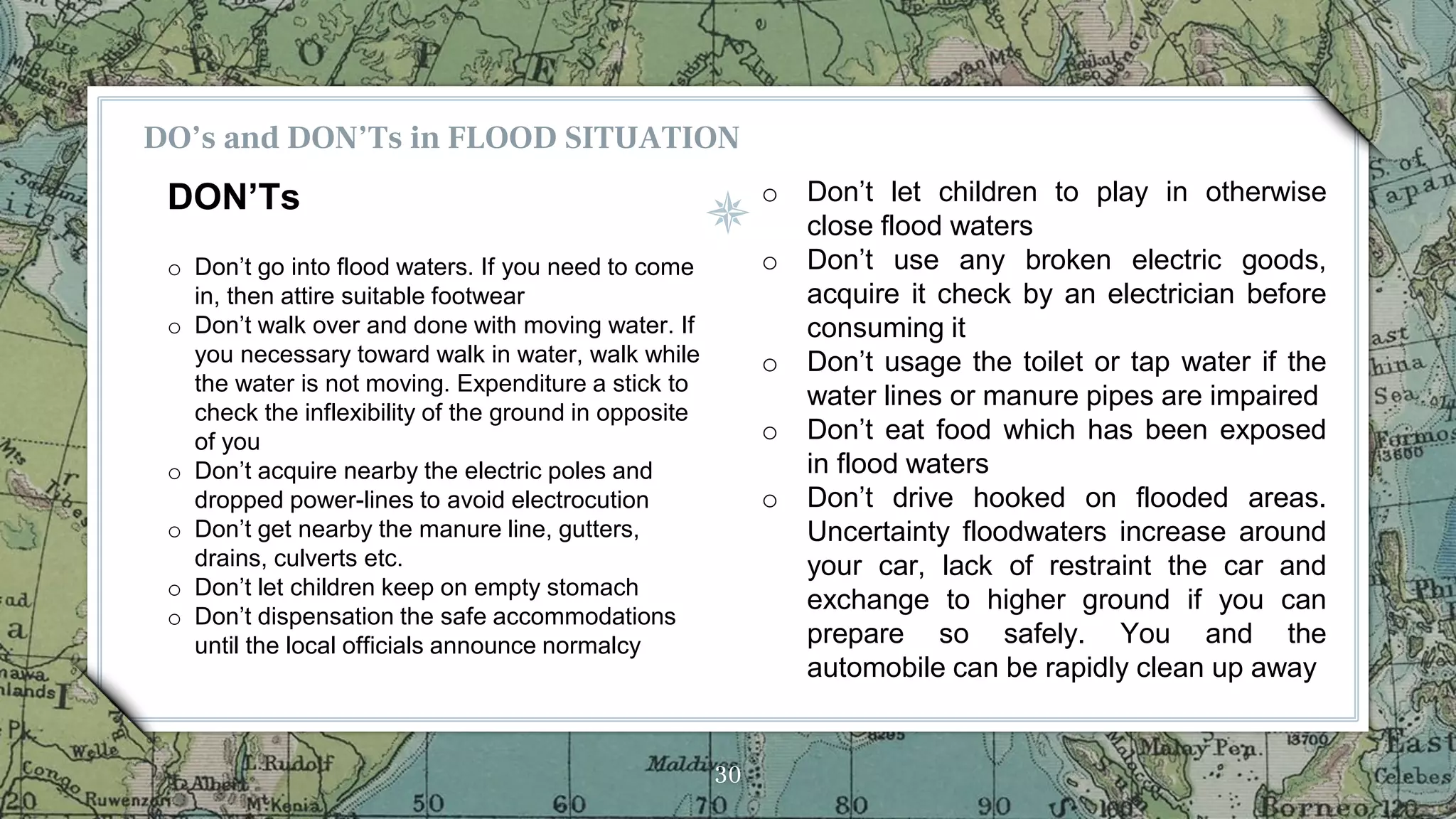 Sustainable development on natural disaster problem (flood) | PPT