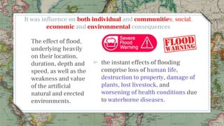 Sustainable development on natural disaster problem (flood) | PPT