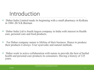 dabur Sustainble development | PPTX