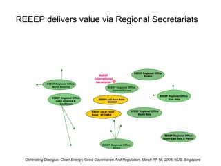 Sustainble Energy Regulation Network: a REEEP initiative | PPT