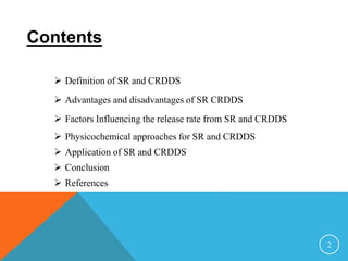 Sustained and controlled release drug delivery system | PPTX