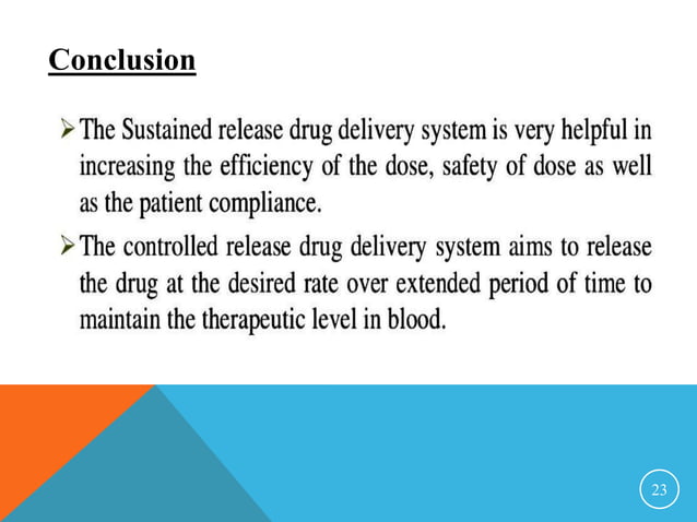 Sustained and controlled release drug delivery system | PPTX