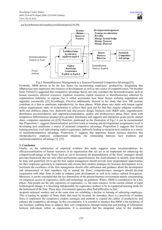 Sustained competitive advantage of the firms through hrm | PDF