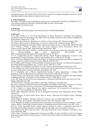 Sustained competitive advantage of the firms through hrm | PDF