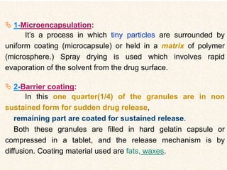 Sustained release formulation 2012 | PPTX