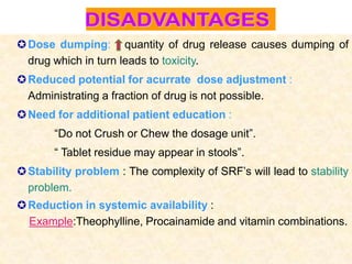 Sustained release formulation 2012 | PPTX