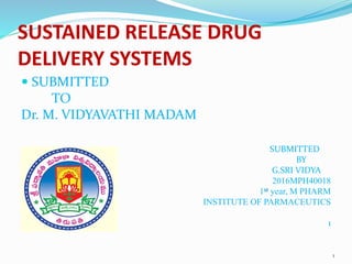 Sustained release dds by vidya | PPTX | Digestive Disorders | Diseases ...