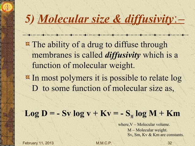 Sustained release dosage form | PPT | Chemistry | Science
